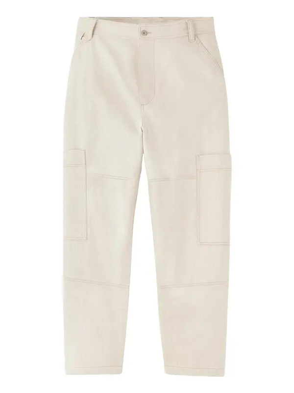 Jacquemus Carre De-nîmes Denim Cargo Pants - Light Beige