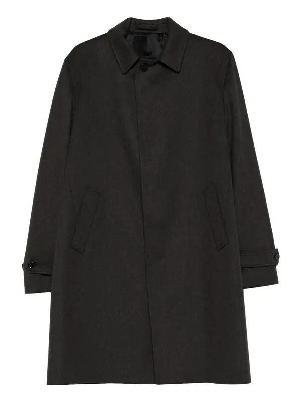 LARDINI Virgin Wool Coat - Black