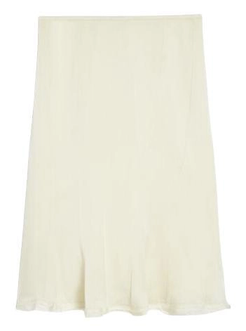 JIL SANDER Envers Satin Flared Skirt - Cornsilk