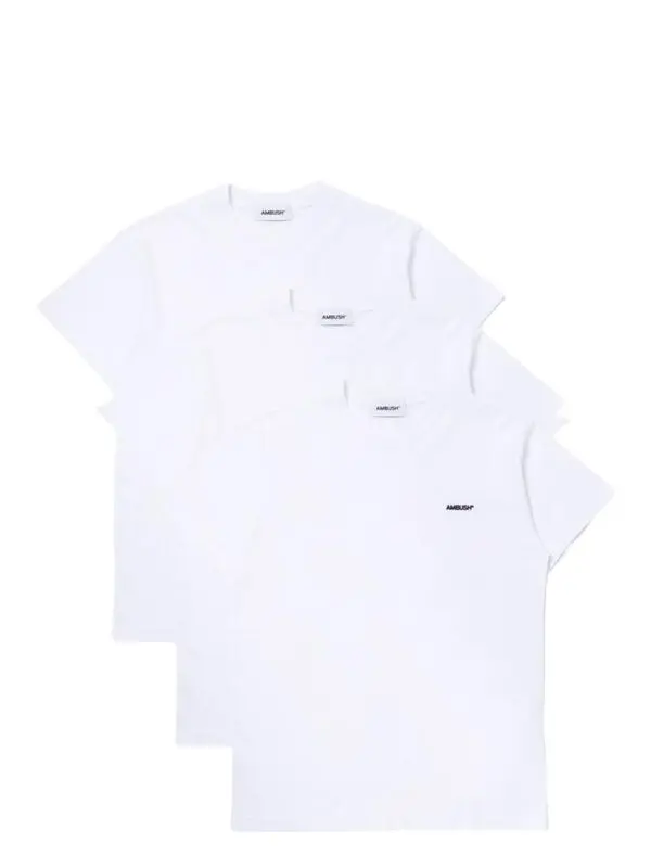 AMBUSH Logo Detailed Pack Of Three T-shirts - White