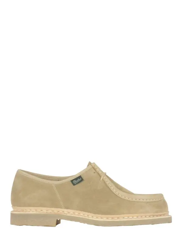 Paraboot Micka Lace-up Suede Moccasins - Nude