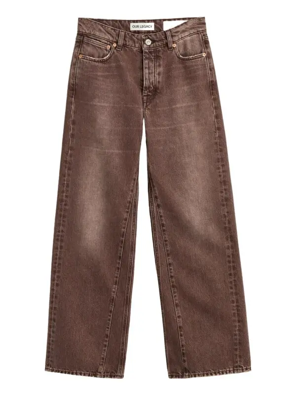 Our Legacy Treble Cut Jeans - Overdyed Choco Melon