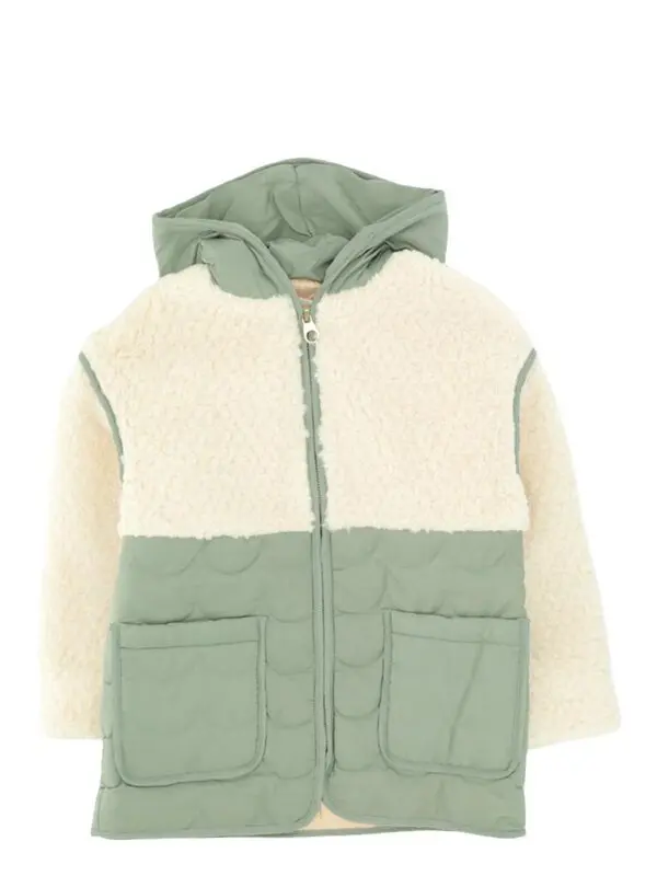 Chloé Zip-up Faux Fur Coat - Green