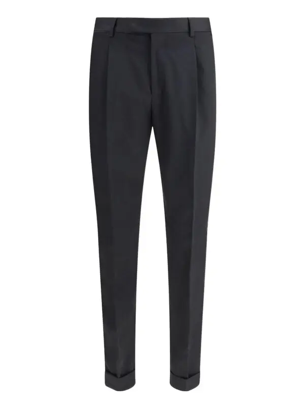 PT TORINO Pt Torinos Rebel Pleated Wool Trousers - Black