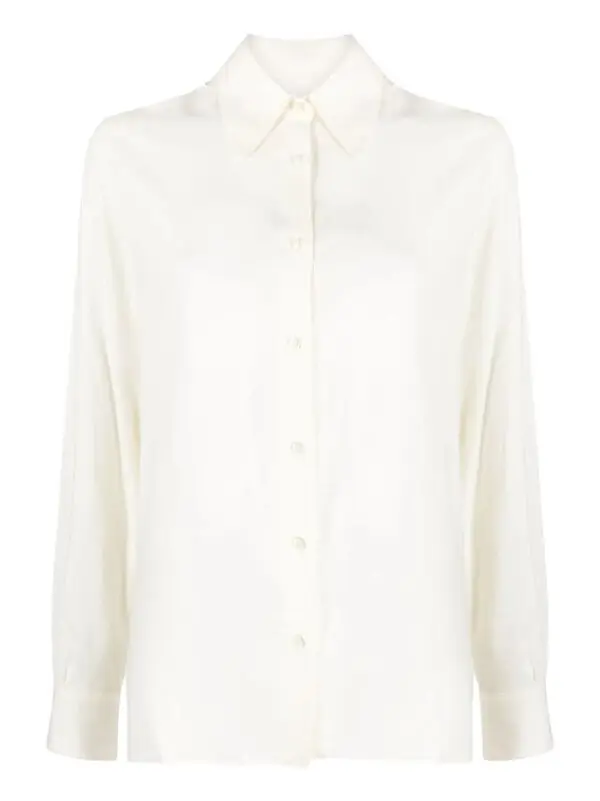 Officine Générale Pointed Collar Button-up Shirt - White