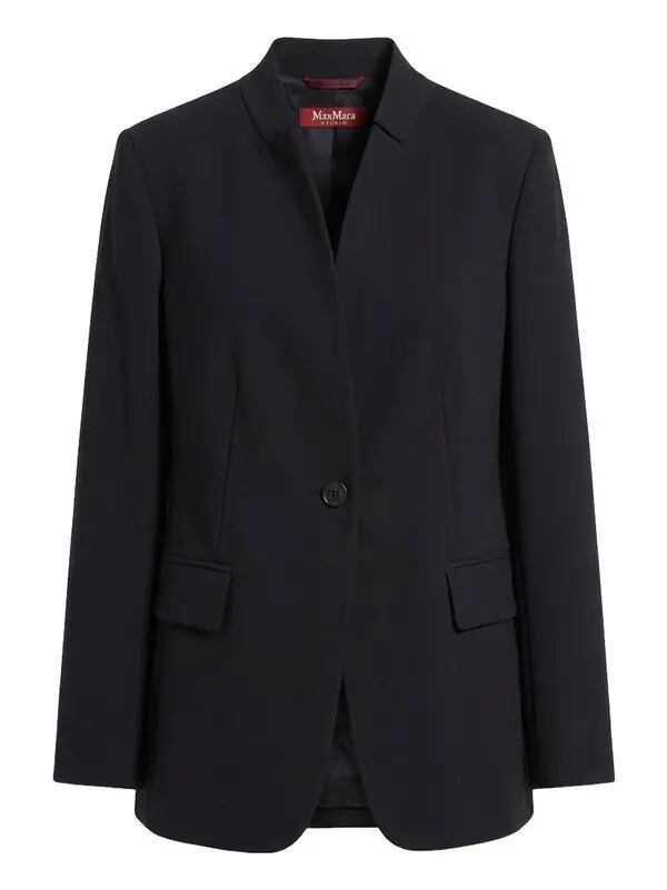 Max Mara Long Sleeve Blazer - Black