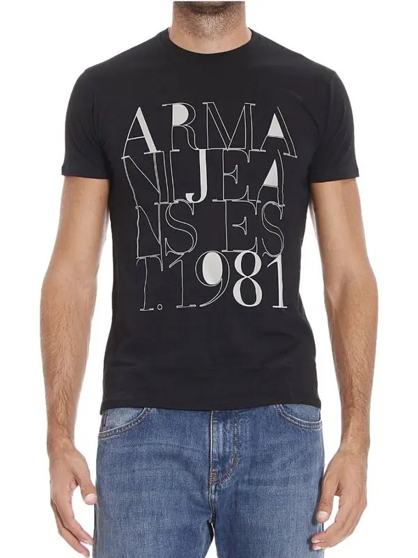 Emporio Armani Logo Details T-shirt - Black