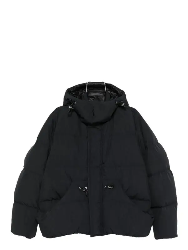 Sacai Long Sleeve Down Jacket With Hood - Black