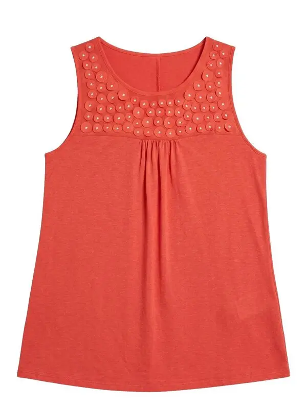 Max Mara Sleeveless Crewneck Top - Red