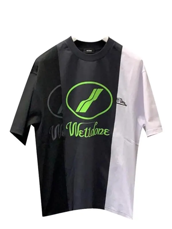 We11Done Logo-print Cotton T-shirt - Black