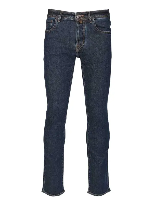 Jacob Cohen Slim-fit Jeans With Logo Patch - Black