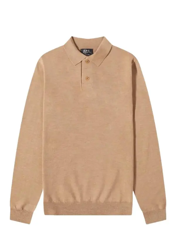 A.p.c. Long-sleeve Wool Polo Shirt - No