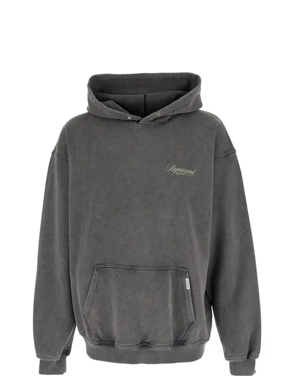 REPRESENT Owners Club Script Hoodie - Grey