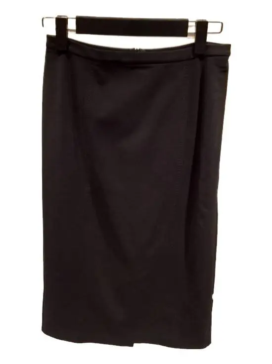 Max Mara Slit Detail Skirt - Black