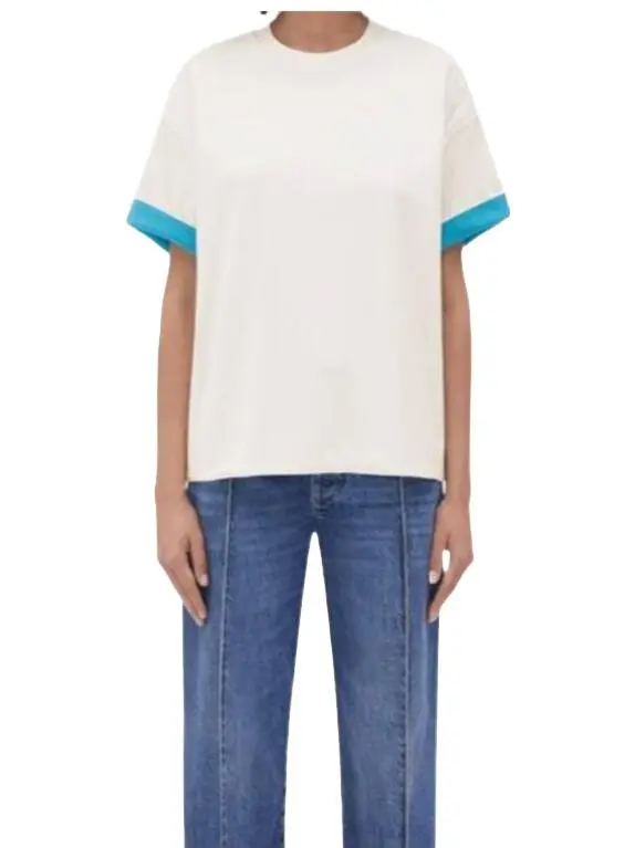 Bottega Veneta Short Sleeved Crewneck T-shirt - White