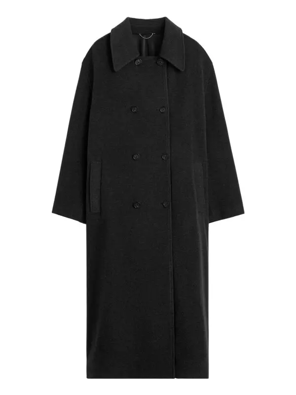 TOTEME Double-breasted Tailored Coat - Black