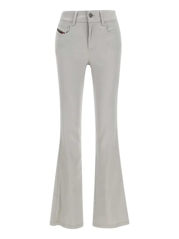 DIESEL® Mid-rise Flared Trousers - Gray