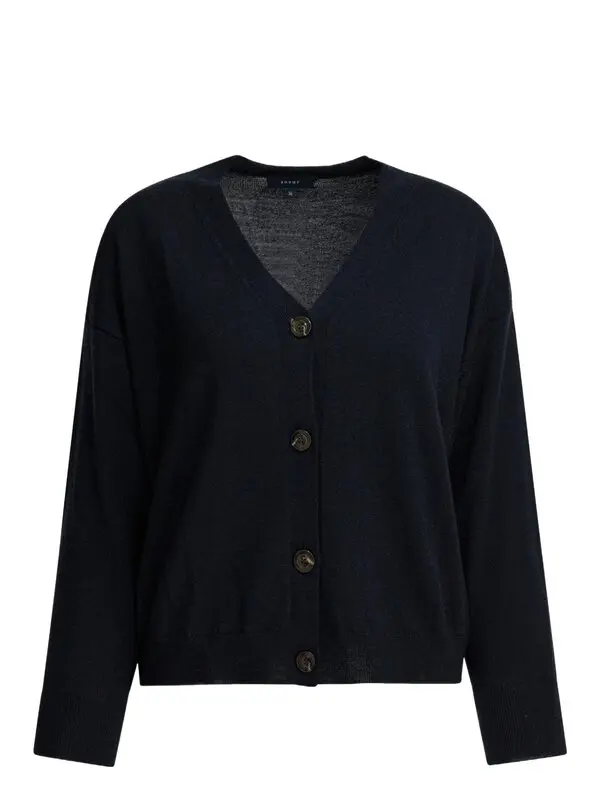 Soeur V-neck Button-fastening Cardigan - Black