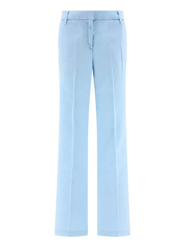 Jacob Cohen Pressed-crease Straight-leg Trousers - Blue