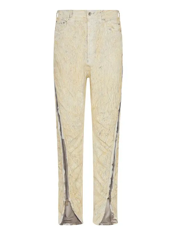 Rick Owens Bolan Banana Zip-hem Pants - Nude