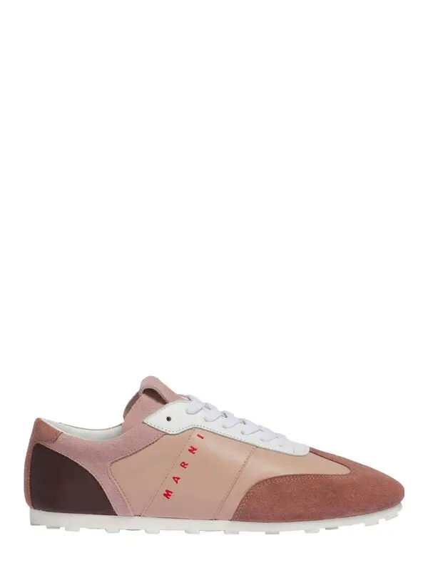 Marni Lace-up Sneakers - Nude