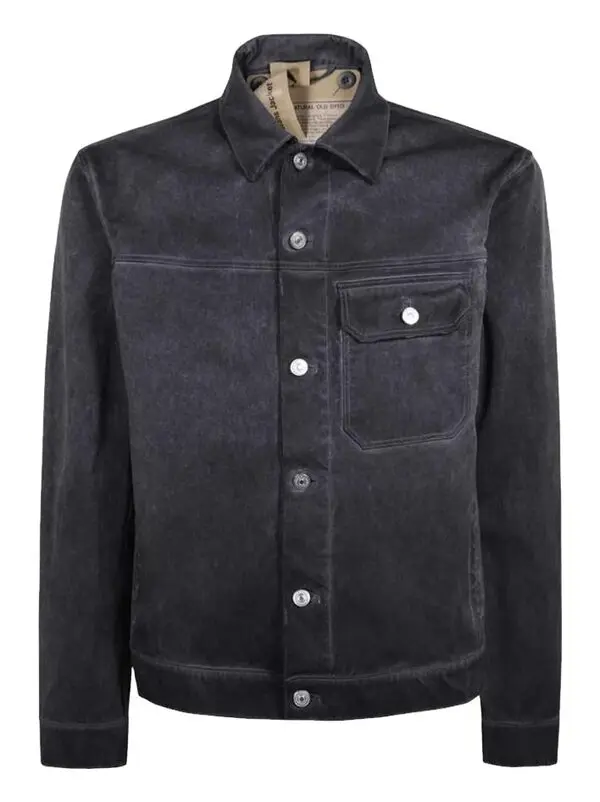 TEN C Long Sleeve Casual Jacket - Black