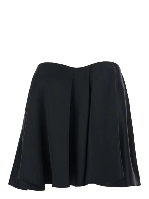 TWINSET Satin Off-the-shoulder Bustier Top - Black