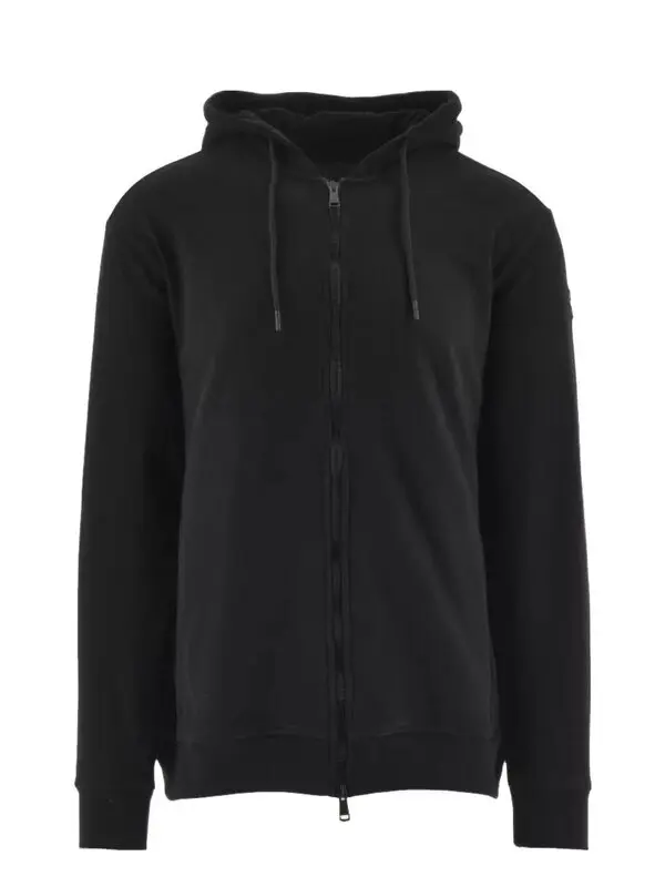 PAUL  SHARK Zip-up Organic Cotton Hoodie - Black
