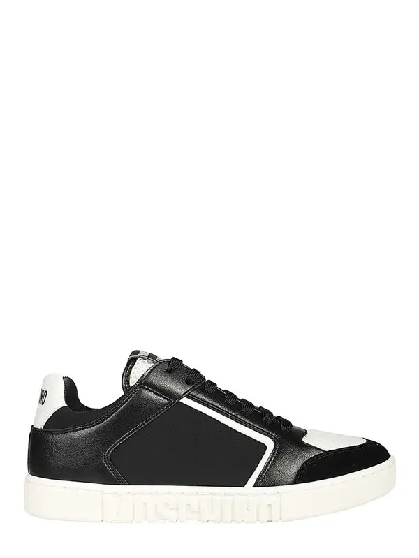 Moschino Tie Low-top Sneakers - Black