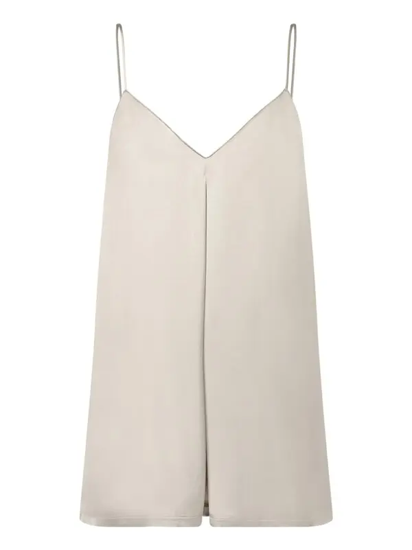 Fabiana Filippi Satin Lingerie Top - Grey