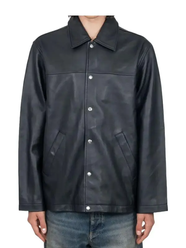 SUNFLOWER Leather Jacket - Black