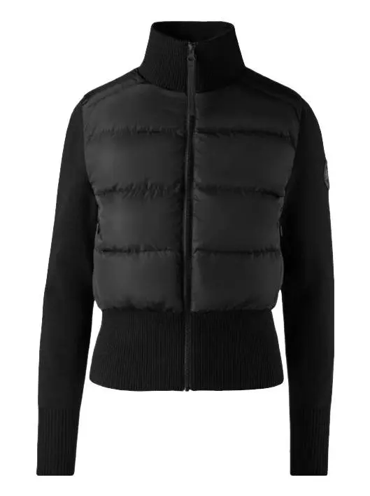 Canada Goose Hybridge Zip-up Jacket With Quilted Front - Black