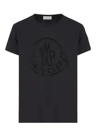 Moncler Logo Patch Crewneck T-shirt - Black