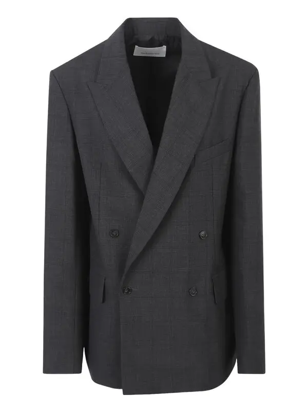 THE FRANKIE SHOP Tailored Double-breasted Blazer - Black