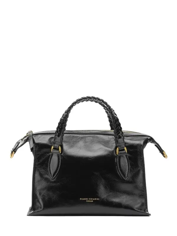 GIANNI CHIARINI Double-handled Shoulder Bag With Adjustable Strap - Black