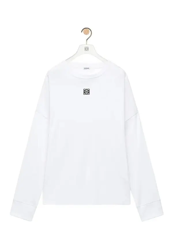 Loewe Long-sleeved Crewneck T-shirt - White