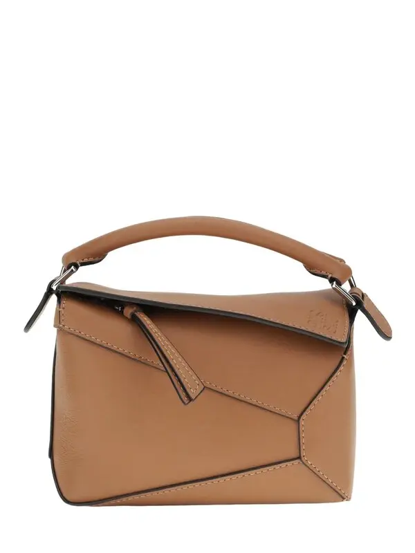 Loewe Mini Puzzle Edge Top Handle Bag - Brown