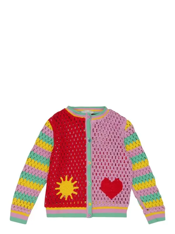 Stella McCartney Crochet Sun And Heart Cardigan - Multicolor