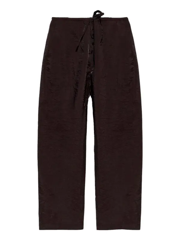 Studio Nicholson Hera Button Tie Trousers - Black