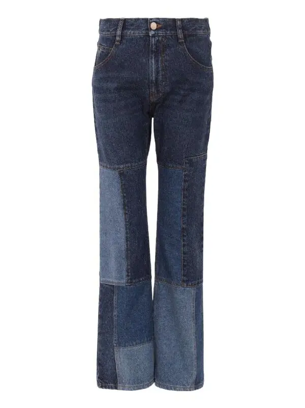 Chloé Cropped Flare Jeans - Black