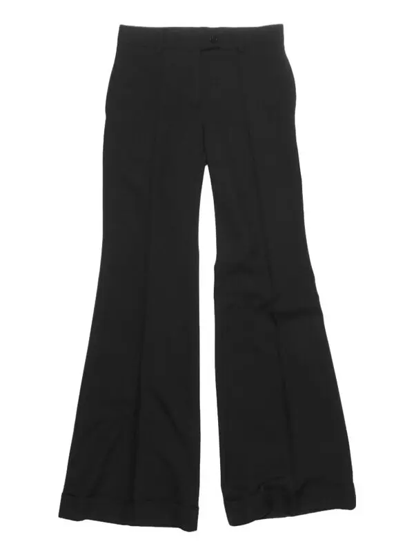 Acne Studios Mid-rise Flared Trousers - Black