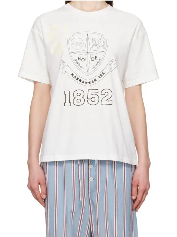 BODE Crest Crew Neck T-shirt - White