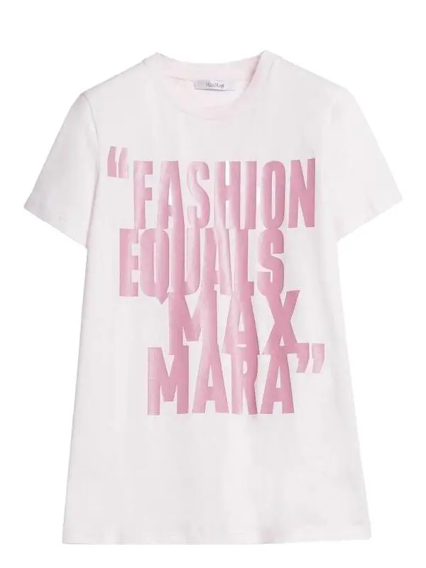 Max Mara Cotton Jersey Short-sleeved T-shirt - Pink