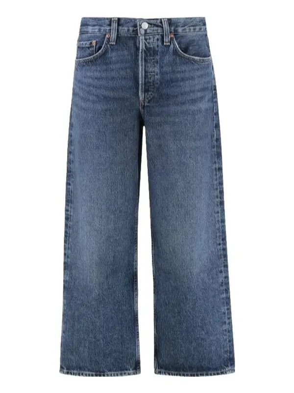 AGOLDE Wide Leg Denim Trousers - Blue