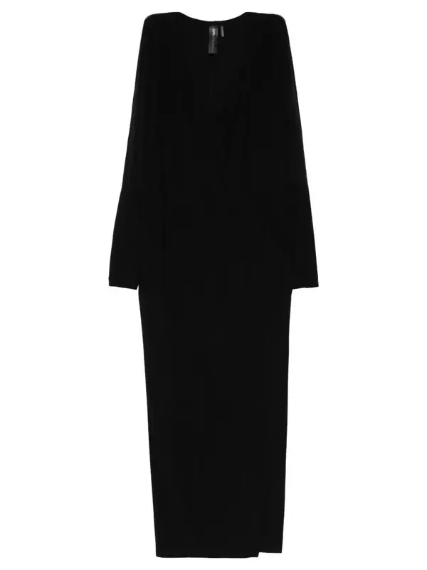 Norma Kamali V-neck Maxi Dress With Dolman Sleeves - Black