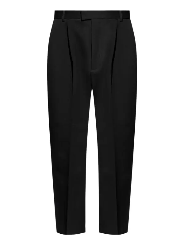 Bottega Veneta Grain De Poudre Tailored Trousers - Black