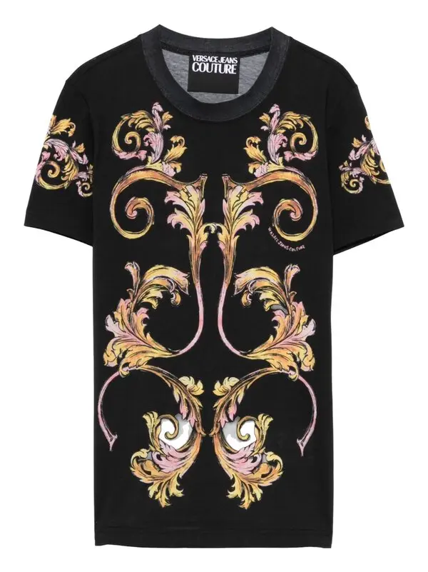 Versace Barocco Print T-shirt - Black