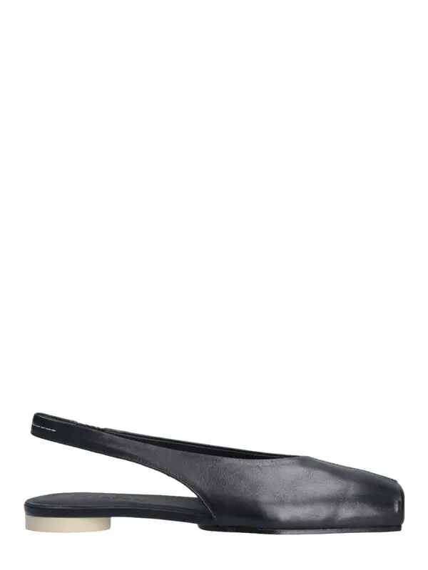 MAISON MARGIELA Square Toe Slingback Flat - Black