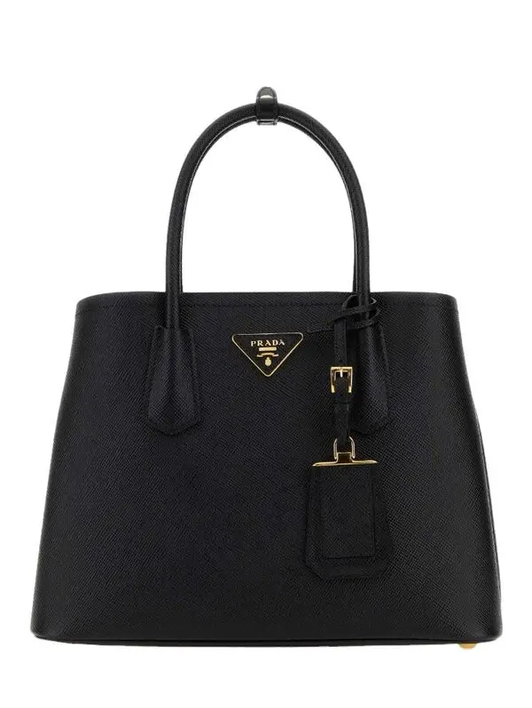 Prada Logo Handbag - Black