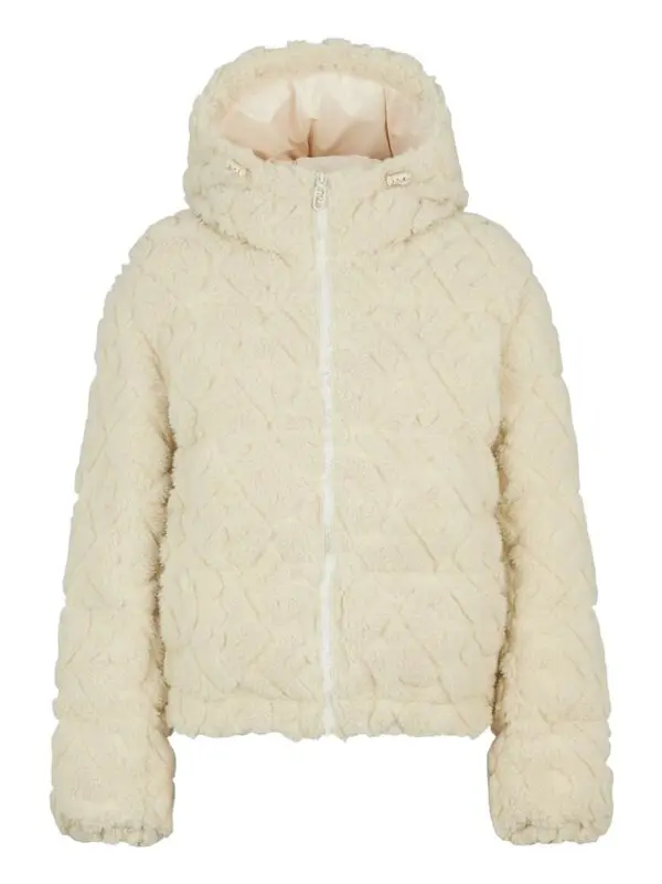 Fendi Wool Blouson With Drawstring Hood - Nude